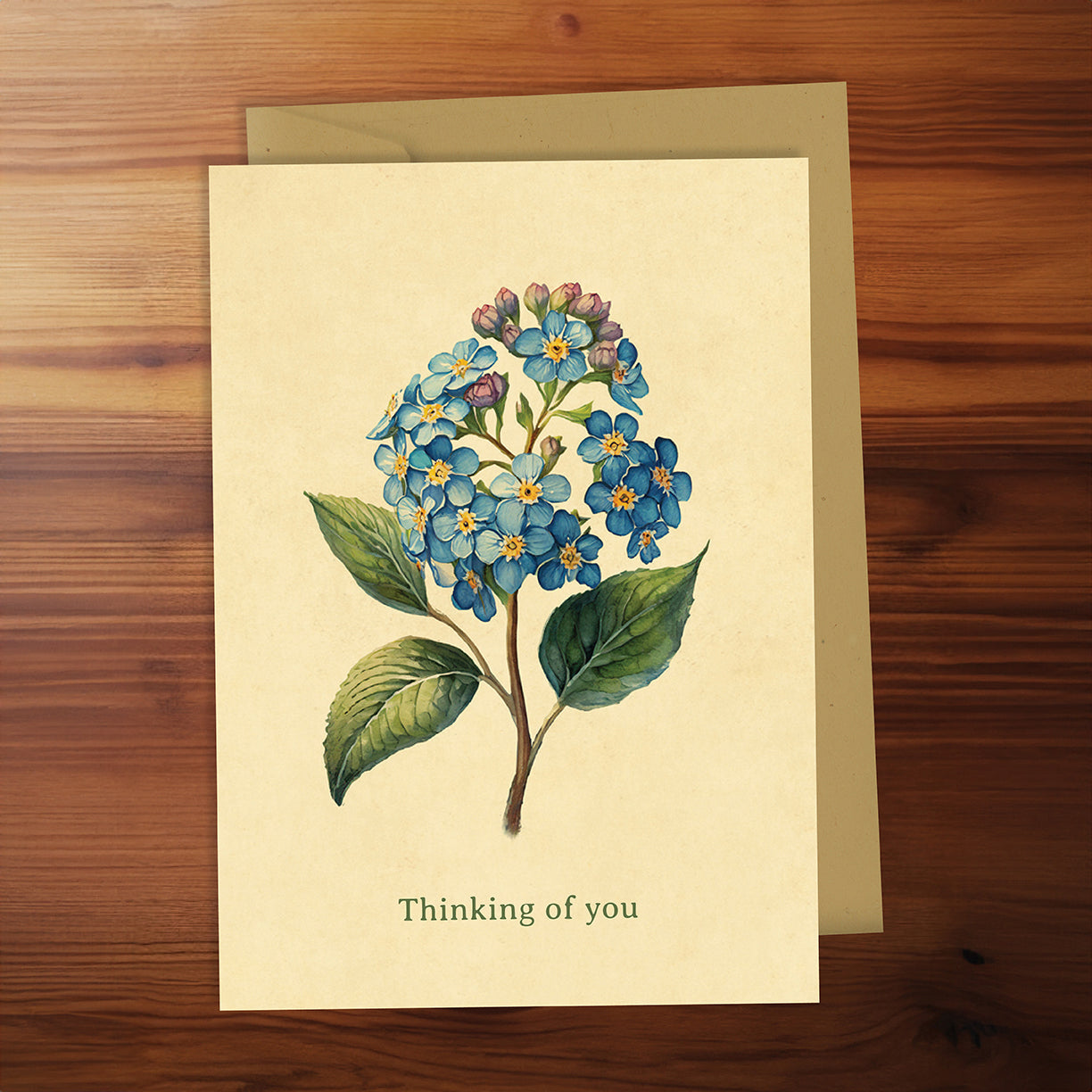 Friendship Card - Thinking of you (Forget-me-not) – Blackwell & Sons